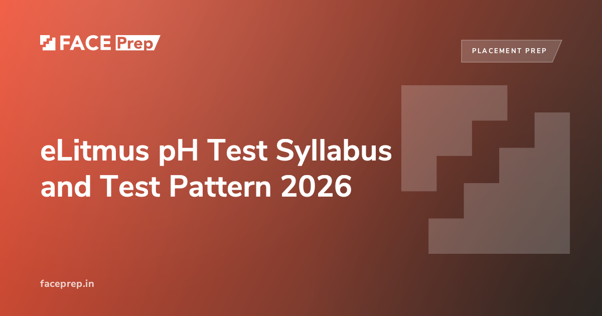 eLitmus pH Test Syllabus and Test Pattern 2026