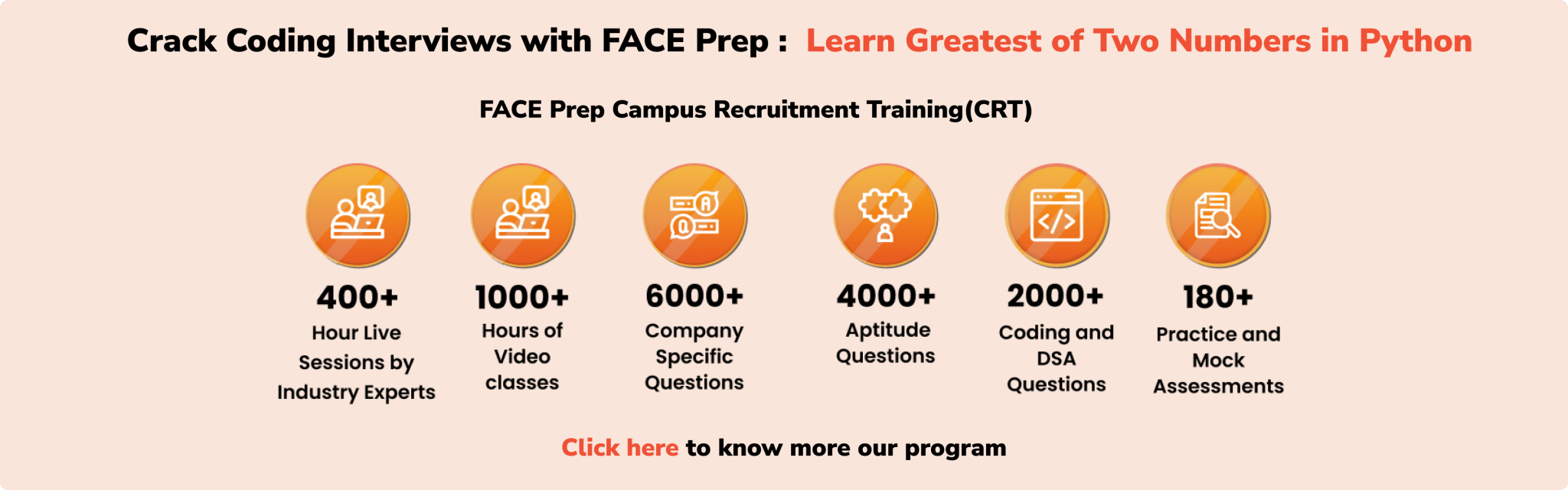 Greatest of Two Numbers in Python: Simple Program | FACE Prep