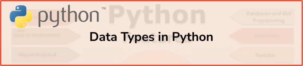 Data Types in Python | FACE Prep